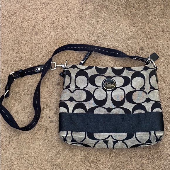 Coach | Bags | Black And Grey Coach Purse | Poshmark